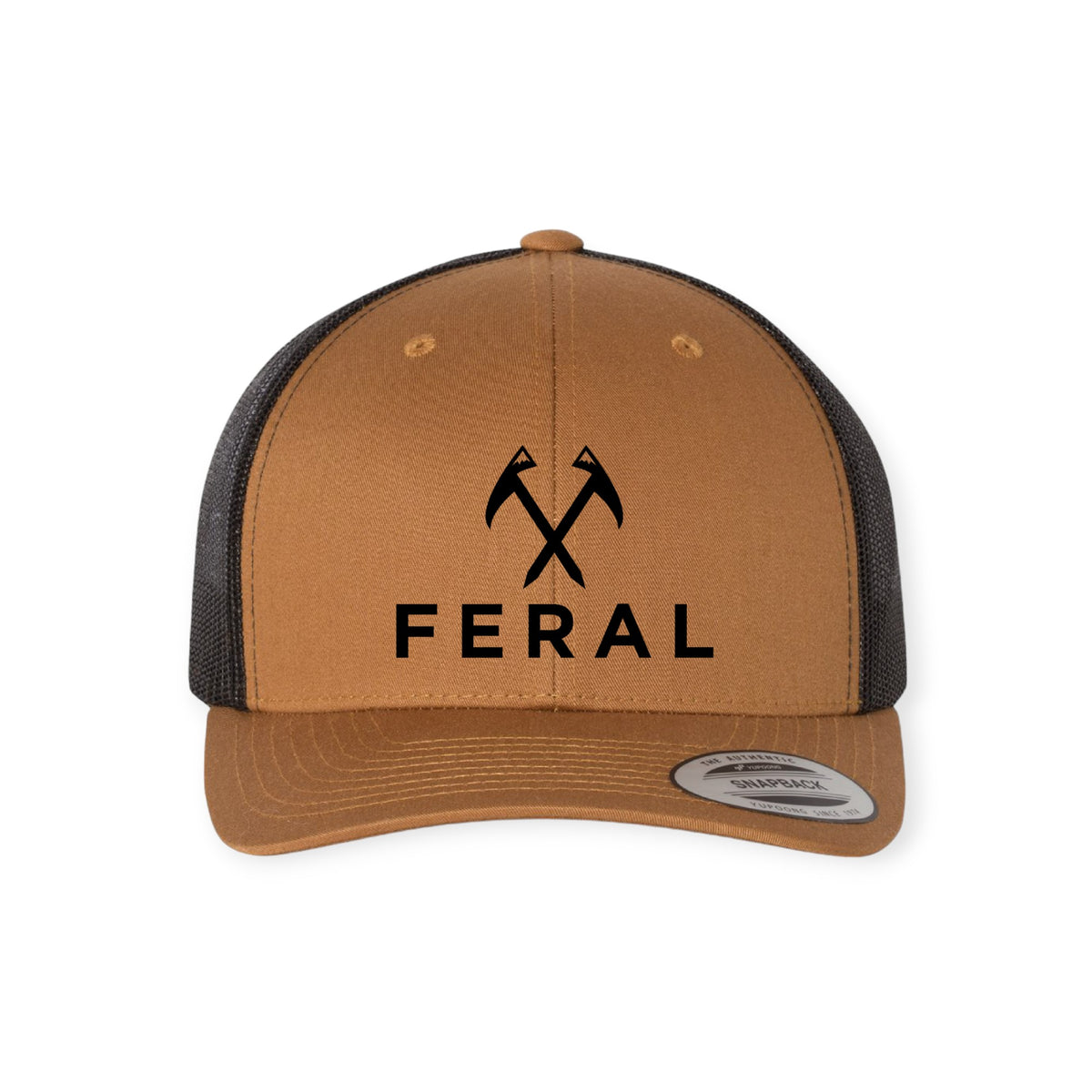 FERAL Logo Low Profile Embroidered Snapback Hat | FERAL
