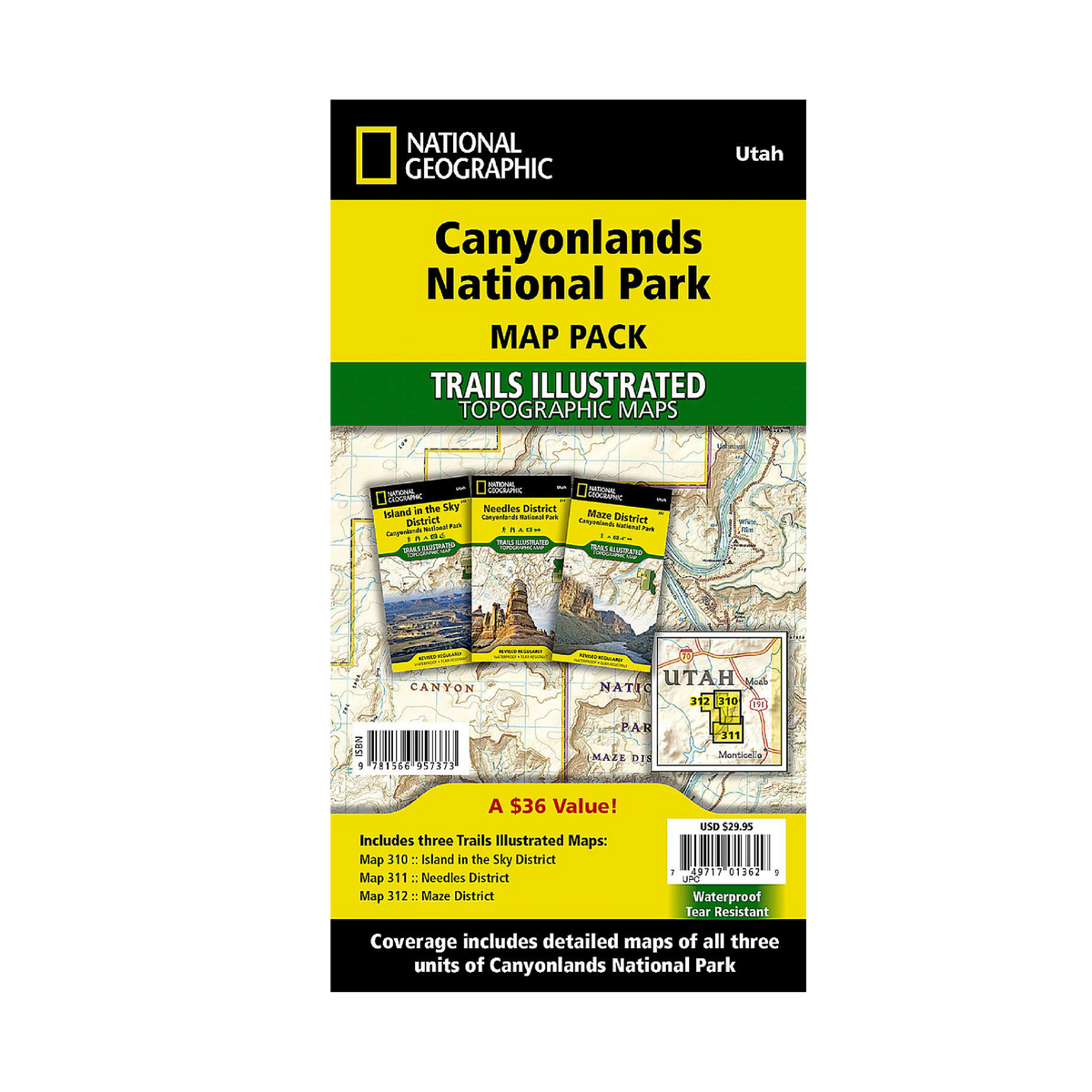 National Geographic Canyonlands National Park Map Pack Bundle | FERAL