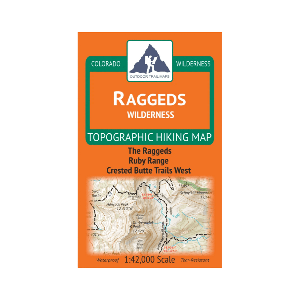 Outdoor Trail Maps Raggeds Wilderness Map | FERAL